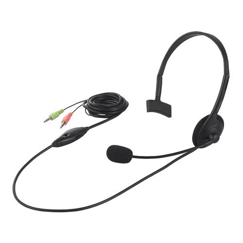音をクリアに伝える、ノイズキャンセリングマイク搭載ヘッドセット周囲の音も聞ける片耳タイプのヘッドセットボリューム/ミュートを手元で調整可能対応機種:3.5mmステレオミニプラグ(IN、OUT)搭載のDOS/V(OADG仕様)対応パソコン、ま...