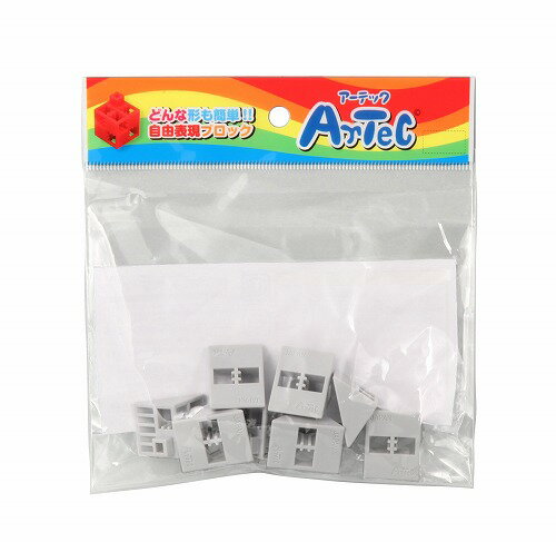 ●商品サイズ（単位mm):ブロック 三角A：W20×H20×D20mm●セット内容:ブロック　三角A×8pcs●重量（g）:22g●材質:ブロック：ABS●包装サイズ:150x138x25mmARTECブロック 三角A 8P 薄グレー