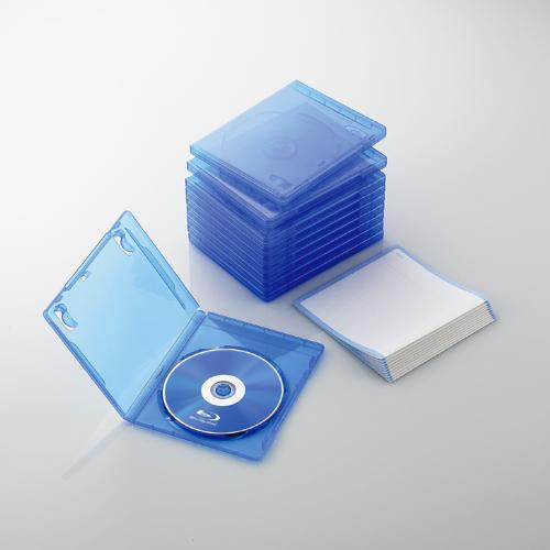 Blu-rayディスクをスッキリ収納!Blu-rayディスクケース。分類に便利なジャケットカード付き。お得な10枚セットです。■収容メディア：Blu-rayDisc■収容枚数(ケース1枚あたり)：1枚■ジャケット収納：Blu-rayDisc...