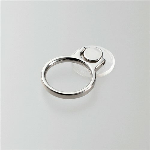 ▼まとめ買いがおすすめ！ 2個セット（必見） 3個セット（爆安） 5個セット（特売） 10個セット（激安） エレコム P-STRBCRSV フィンガーリング（スタンダード・クリア） シルバー●本体部分が透明で、機器本体やケースのデザインを隠...