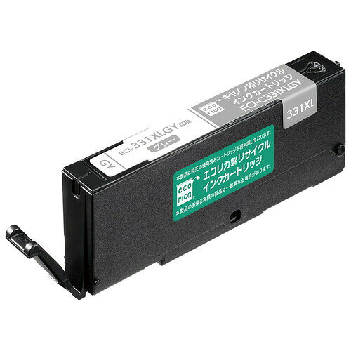 ▼まとめ買いがおすすめ！ 2個セット（格安） 3個セット（特売） 5個セット（格安） 10個セット（限定） エコリカ ECI-C331XLGY BCI-331XLGY 互換リサイクルインクカートリッジ グレ? ECIC331XLGY発売日：...