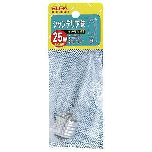 ■商品説明ガラス球の形状がローソクの炎形の電球。シャンデリア器具にはもちろん、電球の形やフィラメントの輝きを見せるブラケット、ペンダントにも使用できます。■スペック●入り数:1個●カラー:クリア●口金:E26●定格消費電力:25W●定格電圧...