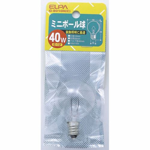 ▼まとめ買いがおすすめ！ 2個セット（激安） 3個セット（爆安） 5個セット（特売） 10個セット（格安） E12口金のクリアなミニボール球で、室内装飾照明や店舗ディスプレイなどに使用できる40Wの照明器具。【セット内容】●ミニボール球 ×...