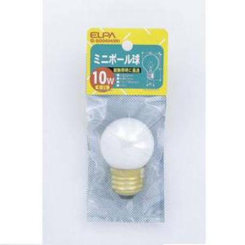 ■商品仕様本体サイズ：全長61mm・バルブ径：40mm口金：E26　定格電圧：110V・消費電力：10w　・寿命：約2000時間カラー：ホワイト