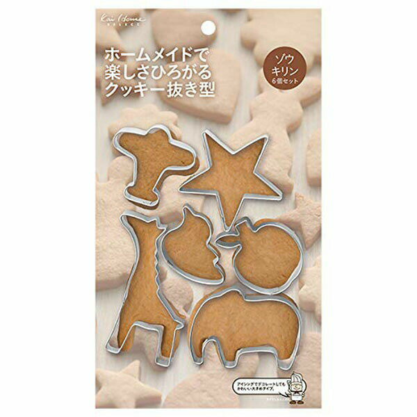 ▼まとめ買いがおすすめ！ 2個セット（格安） 3個セット（格安） 5個セット（お得） 10個セット（格安） ●子供が好きな動物をモチーフにしたシンプルなデザインのクッキー型。 ●ゾウ、キリン、飛行機、星、鳥、りんご ●クマ、ウサギ、ハート、...