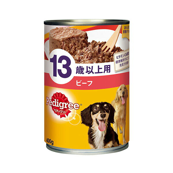 ▼まとめ買いがおすすめ！ 3個セット（限定） 6個セット（人気） 10個セット（爆安） 13歳以上の犬に必要な栄養をバランスよく配合した総合栄養食の缶詰です。【特徴】●抗酸化成分ビタミンC、Eを強化している●肉類をぎっしり詰めた缶シリーズで...