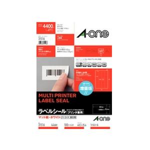 ▼まとめ買いがおすすめ！ 2個セット（格安） 3個セット（特売） 5個セット（限定） 10個セット（爆安） エーワン 31516 ラベルシール プリンタ兼用 ( A4 / 44面 / 四辺余白付 / 100シート ) ホワイト● いろいろな...