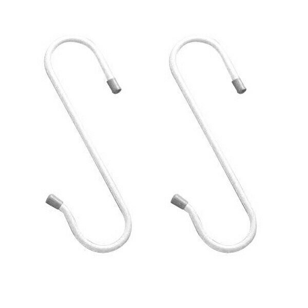 物干し竿への小物掛けに使用するS字型のフック。【セット内容】●物干し用フック × 24個●1個の入数：2本【特徴】●ポリエチレンコーティング加工でサビに強い●使用できる竿の太さは径4cmまで【仕様】材質PEコーティング鋼線、エラストマー樹脂...