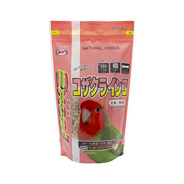 ▼まとめ買いがおすすめ！ 3個セット（格安） 6個セット（爆安） 12個セット（限定） ●コザクラインコの好む素材を中心にバランスよく配合した皮付きタイプの主食です。●フルーツ&野菜と元気をサポートする6つの素材をムキアワにプラスしました。...