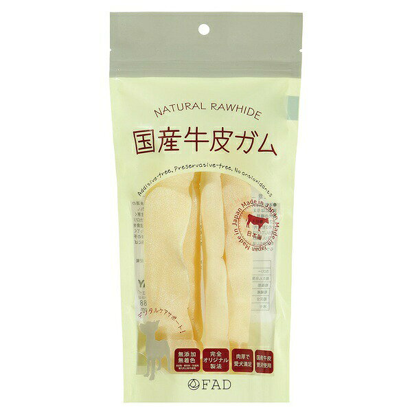 【特徴】●上皮（銀面）付近まで使用した肉厚なガム●酸化防止剤を使用していない●無着色●天然原料のため色にばらつきがある●手作りのためサイズや重量に若干のばらつきがある【仕様】原材料牛皮100%内容量110g対象動物犬保証成分粗たん白質91....