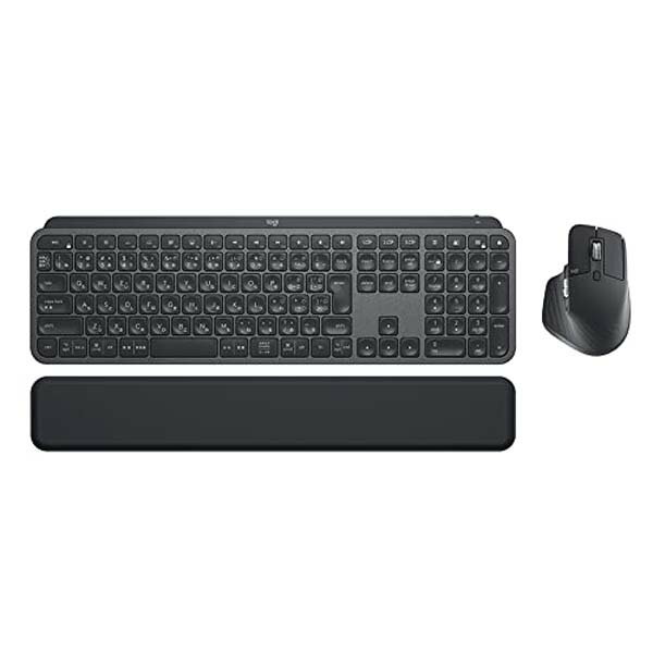 MK800MXSはMX MASTER 3SとMX KEYSのビジネスモデル(MX2300B/KX800B)とパームレスト(MX10PR)の3つをセットにしたコンボ。 オフィス環境に適したセキュリティと接続の安定性を実現したこのモデルは、Bl...