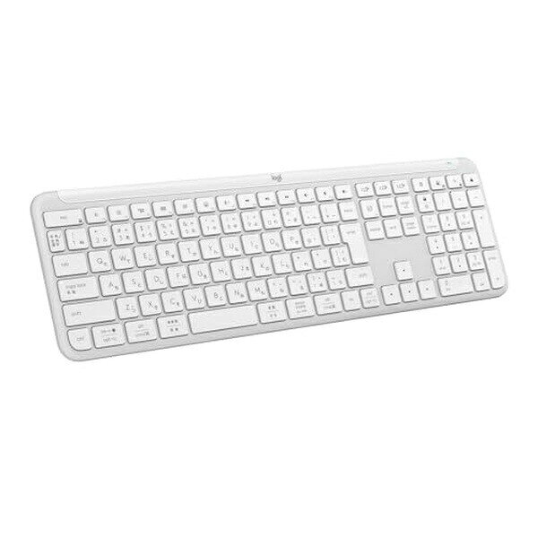 最大3台のデバイスに接続でき、Bluetooth 5.1とLogi Bolt USBレシーバーに対応したフルサイズワイヤレスキーボード。【特徴】●キーストローク1.2mmで軽く静かなタイピングが可能●テンキーとゆったり矢印キー付きのフルサイ...