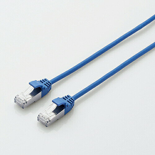 ▼まとめ買いがおすすめ！ 2個セット（人気） 3個セット（人気） 5個セット（限定） 10個セット（お得） エレコム LD-TWSS/BU2 カテゴリー7対応LANケーブル(スリム) ブルー 2.0m●高速光通信に最適な次世代10ギガビット...