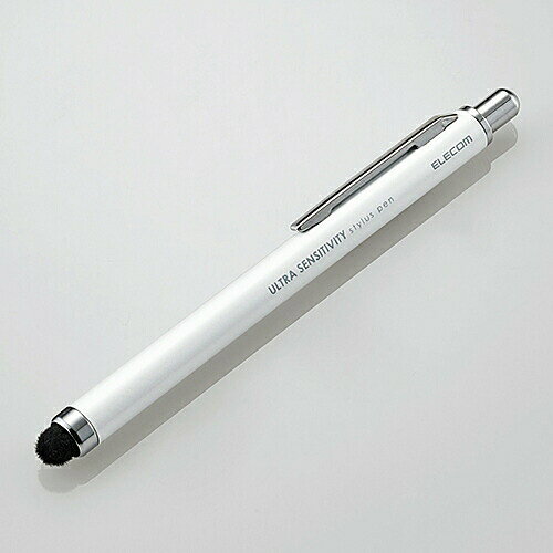 ▼まとめ買いがおすすめ！ 2個セット（限定） 3個セット（限定） 5個セット（激安） 10個セット（必見） エレコム P-TPCNWH 超感度スマートフォン用タッチペン(ノックタイプ) ホワイト●ペン先に高密度ファイバーチップを採用し、超感...
