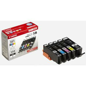 ▼まとめ買いがおすすめ！ 2個セット（お得） 3個セット（激安） 5個セット（格安） 10個セット（必見） メーカー名：キヤノン商品名：【純正】インクタンク 大容量 5色マルチパック型番：BCI-351XL+350XL/5MPJANコード4...
