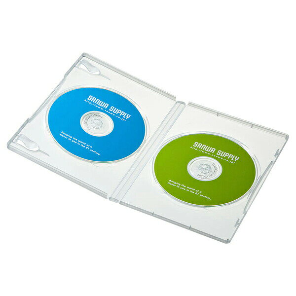 メディアを2枚収納できる一般的なセルDVDと同じ厚さ14mmのDVDトールケース。●一般的なセルDVDと同じ標準サイズ（厚さ14mm）の2枚収納DVDトールケースです。●100％バージンPP樹脂材を使用しており臭いが少なく耐久性も高い高品質...