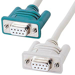 DOS/Vパソコンとモデム・TA（ターミナルアダプタ）等の周辺機器（DCE）、または切替器（SWW-21SP等）を接続するケーブル。■コネクタ形状：D-sub9pinメスインチネジ（4-40）-D-sub9pinメスインチネジ（4-40）■...