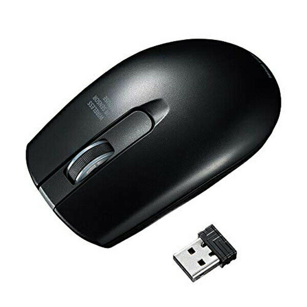IR　LED搭載省電力マウス●対称形で使いやすい、シンプルなワイヤレスマウスです。●IR LEDマウスは、波長の長い赤外線LEDを使用することで、駆動電圧を低くし、低消費エネルギーで使用できる省電力マウスです。●クリック音が非常に静かで、夜...
