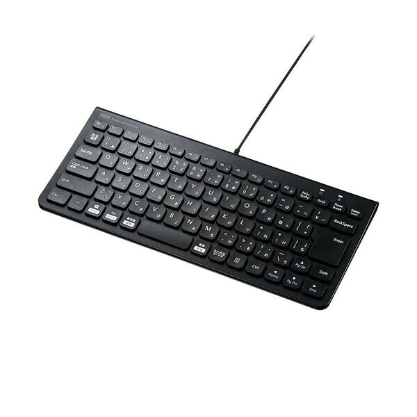 最薄部6mmの超薄型形状で、テンキーなしのコンパクト設計のUSB有線キーボードです。【特徴】●最厚部14.4mmで持ち運びや収納に適している●アイソレーションタイプのキー形状で爪の引っ掛かりを軽減する●キーボードカーブを採用し遠くのキーも押...