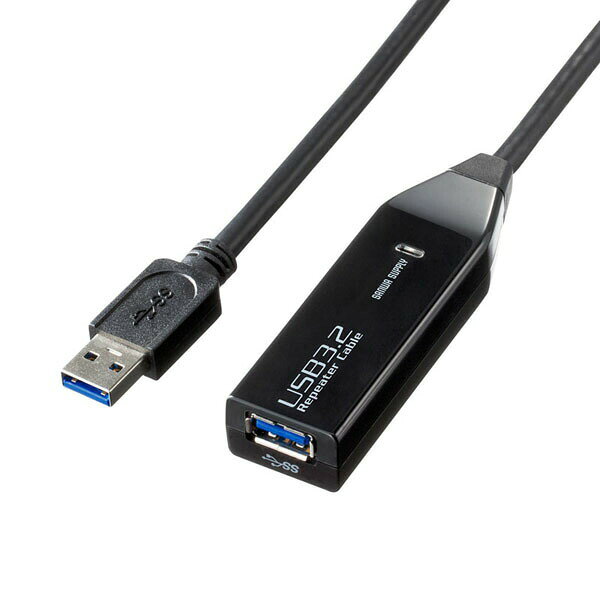 USB3.2信号を3m延長できるUSB3.2 Gen1アクティブリピーターケーブル。●USB2.0の約10倍（5Gbps）の転送速度に対応したUSB3.2 Gen1アクティブリピーターケーブルです。 ●USB3.2 Gen1のスーパースピー...