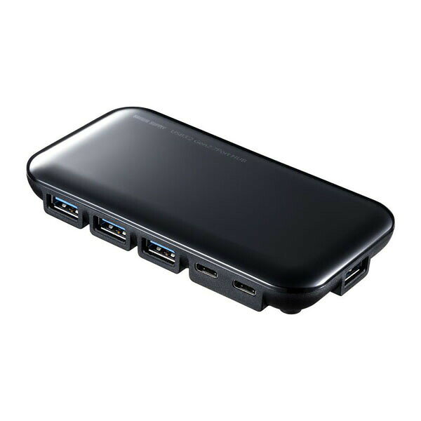 USB3.2Gen2対応の超高速7ポートハブ。USBAが4ポート、Type-Cが3ポート付。●USB3.2 Gen2対応のUSBハブです。●Type-Cコネクタ搭載で、Type-Cポートを搭載したパソコンなどで使用できます。●USB Aポー...
