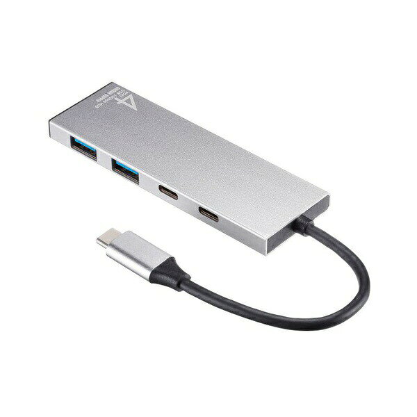 薄型アルミタイプ。USB Type-C 10Gbps対応　4ポート●薄型USB 10Gbps Type-C 4ポートハブです。●放熱性に優れたアルミ筐体です。●USB　Aポートが2個Type-Cポートが2個ついています。●USB 10Gbp...