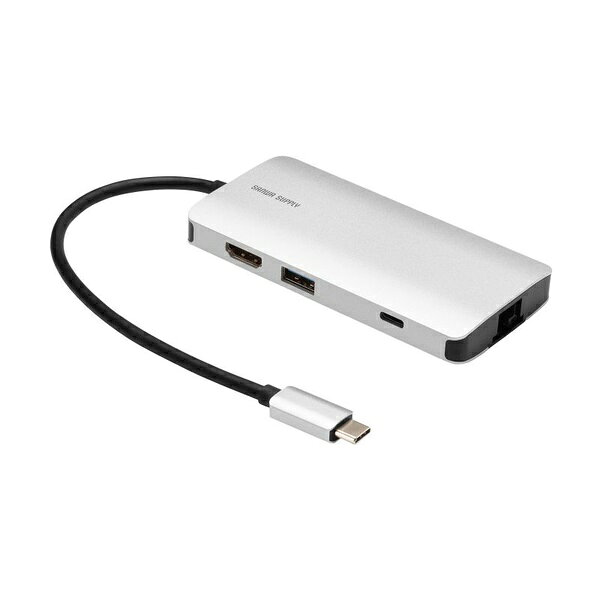 HDMIポート、LAN、カードリーダー搭載した薄型モバイルドッキングステーション●Type-Cケーブル1本でHDMIディスプレイやUSB機器、有線LANの拡張接続ができるType-Cモバイルドッキングステーションです。●MACアドレスのパス...