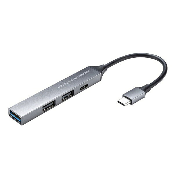 USB Type-CコネクタUSB3.2Gen1とUSB2.0機器を接続する超スリムコンボタイプUSBハブ●超スリムで持ち運びに便利なUSB Type-C　4ポートUSBハブです。 ●USB 5Gbps(USB 3.2 Gen1/3.1 G...