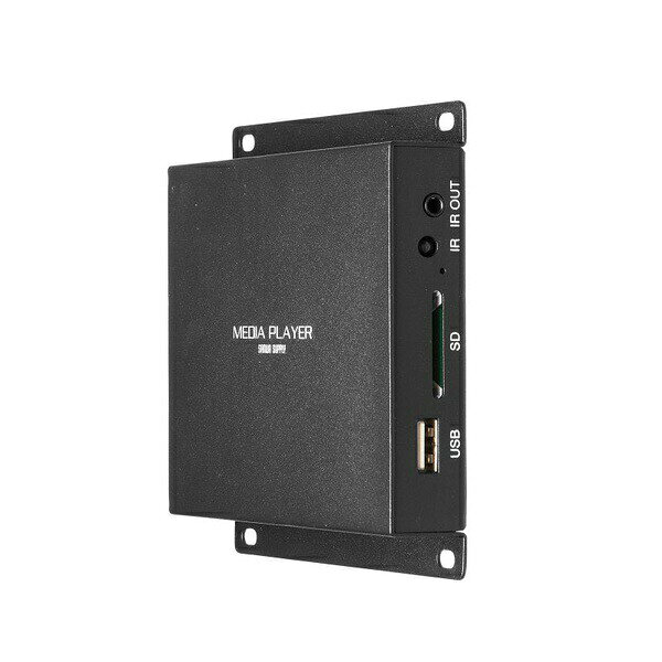 テレビと接続して、パソコン不要でSDカードやUSBメモリのデータを再生できるメディアプレーヤー。VESAマウントに取付け可能。自動再生/タイマー機能付きでデジタルサイネージでの使用にも最適。●動画、音楽、画像データをテレビやプロジェクターで...