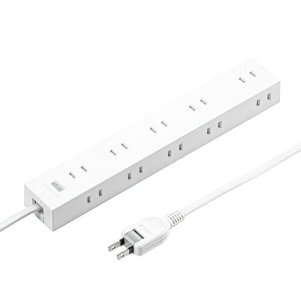 10個口ACアダプタ対応ワイドピッチ、強力マグネット、ホコリ防止シャッター付き電源タップ●差込口は45mmピッチで小型ACアダプタが10個接続可能です。iPadなどのタブレットの充電器接続に便利です。1箇所はピッチが58mmと広く、大型のA...