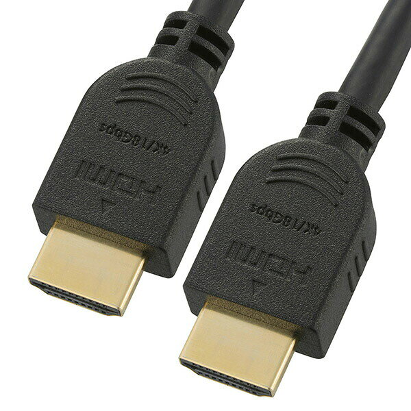 プレミアムHDMIケーブル規格認証済のHIGH SPEED HDMIケーブル。4KHDR対応で18Gbps高速伝送に対応し、ケーブル長は2m。【特徴】●端子部分に24金メッキを採用し接触による劣化と経年劣化を防ぐ●オーディオリターン(ARC...