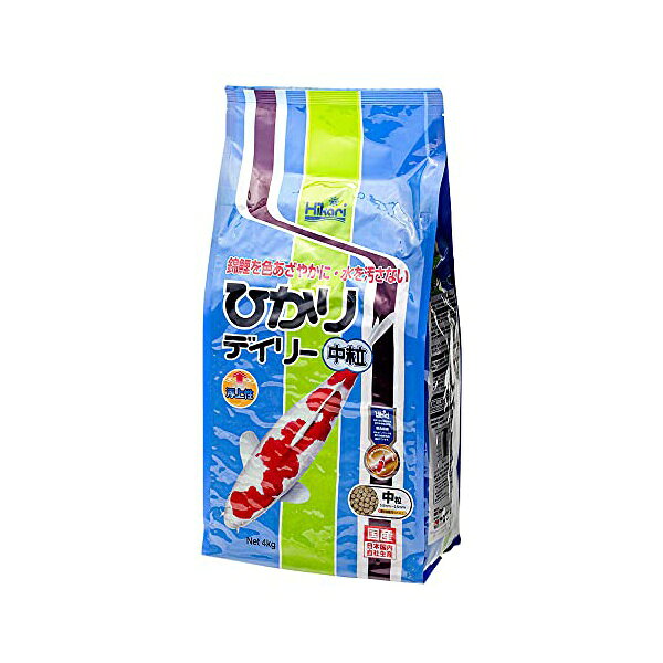 ●錦鯉の体色を鮮やかに保つ栄養バランスに優れた日常食●無着色で水を汚さず、健康に配慮した配合・内容量: 4kg・粒サイズ: 5mm・主原材料: フィッシュミール、小麦粉、糟糖類、大豆粕、グルテンミール、濃縮アルファルファ、シルクワームミール...