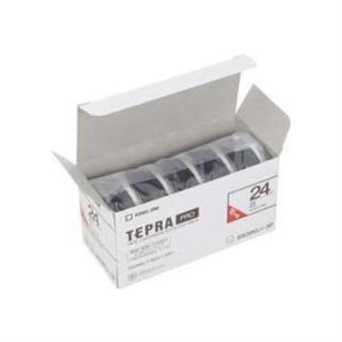 ▼まとめ買いがおすすめ！ 2個セット（限定） 3個セット（激安） 5個セット（限定） 10個セット（お得） メーカー名：キングジム型番：SS24KL-5P商品名：テプラPROテープカートリッジ エコパック 白ラベルロングタイプ 24mm 5...