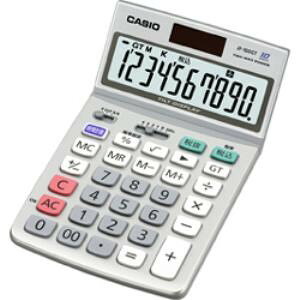 ▼まとめ買いがおすすめ！ 2個セット（激安） 3個セット（人気） 5個セット（限定） 10個セット（爆安） カシオ　卓上タイプ 10桁 電卓 JF-100GT-N税計算時間計算キーロールオーバー機能（早打ち機能）T・W・P(太陽電池と補助電...