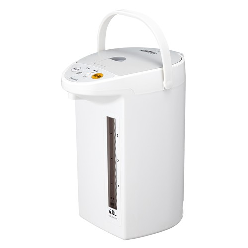 ピーコック WMZ-40 電動給湯ポット 4.0L グレー発売日：2016年10月11日●シンプルなデザインと機能性操作面はフラットでボタンも押しやすく、給湯ロックもスライド式で誰でも簡単に使えます。●見やすい水量計水量計の窓は大きく、目盛...