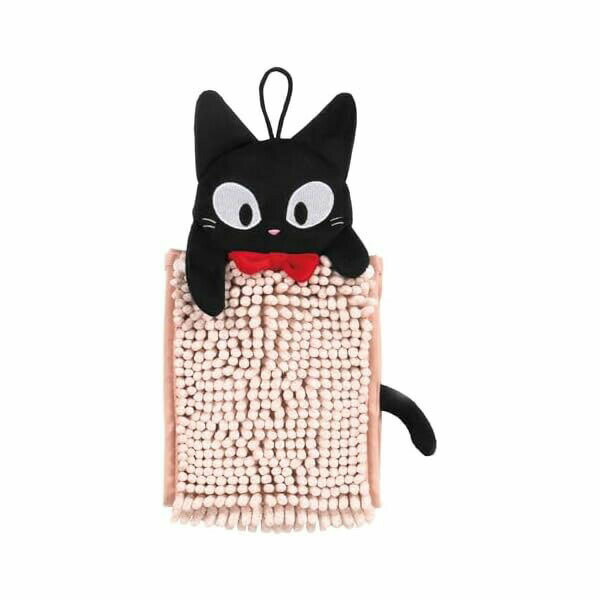 ▼まとめ買いがおすすめ！ 2個セット（人気） 5個セット（特売） 10個セット（格安） ちょこんと伸ばされたジジの前足や赤いリボンとさりげなく覗く尻尾が愛らしい。淡いピンクのモールが優しい印象のお手ふきです。付属のホックでタオルハンガー等に...
