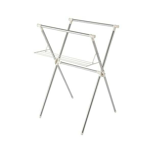 ●使用時サイズ：幅70×奥行66×高さ100cm、収納時サイズ：幅70×奥行9×高さ114cm、重量：約2.45kg●素材・材質：パイプ部/ステンレス巻きスチールパイプ、樹脂部/ポリプロピレン・ABS樹脂●原産国：中国●全体耐荷重：約7kg...