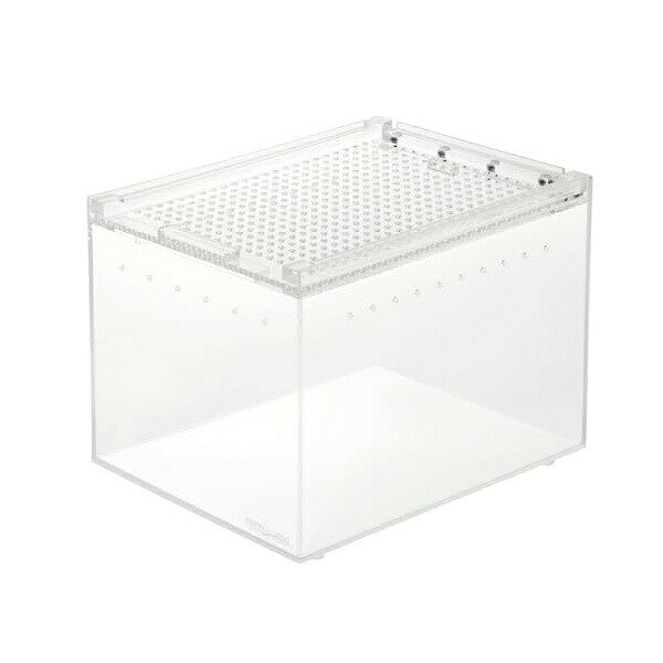 ▼まとめ買いがおすすめ！ 3個セット（お得） 6個セット（特売） 省スペースで透明性に優れたアクリル製の爬虫類飼育用ケース。マグネットストッパー付きの天フタでスリムに設計されています。【特徴】●マグネットストッパー付きで天フタがしっかり閉じ...