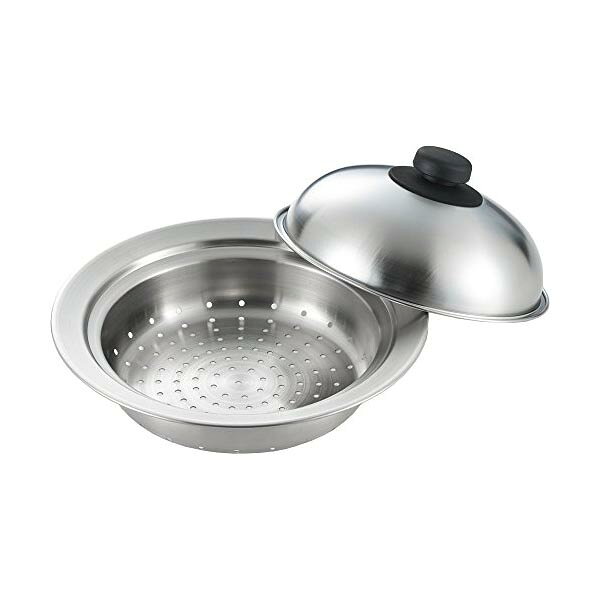 ▼まとめ買いがおすすめ！ 2個セット（爆安） 3個セット（お得） 5個セット（爆安） ●サイズ(約):全幅24×全長24×高さ11.7cm●素材・材質:プレート/18-8ステンレス(SUS304)、蓋/ステンレス(SUS430)、ツマミ/フ...