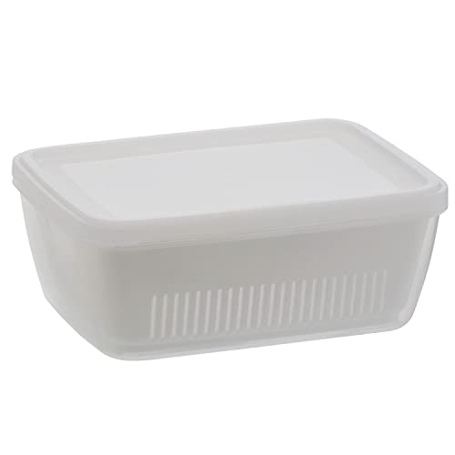 ▼まとめ買いがおすすめ！ 2個セット（爆安） 3個セット（格安） 5個セット（必見） 10個セット（限定） 「洗う」「水切り」「保存」がこれひとつでできる、抗菌・抗ウイルス加工の保存容器です。ザル付き保存容器で水切りしながら保存できます。本...