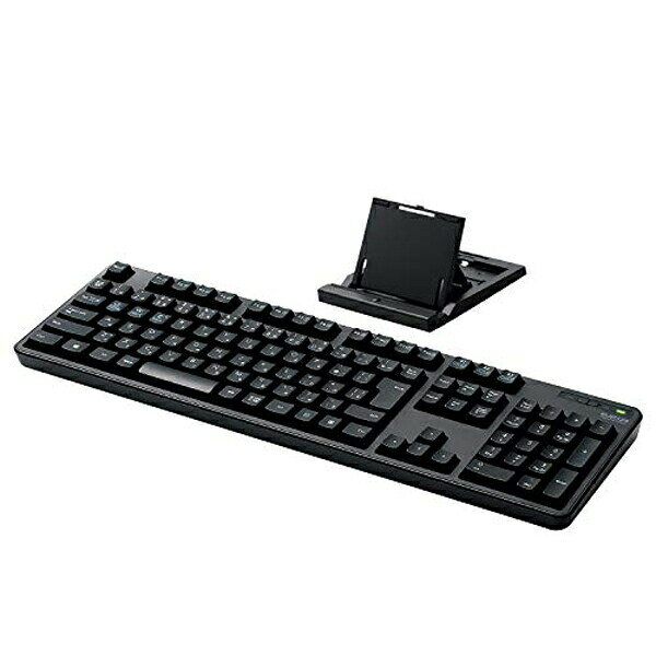 ●タイピングしやすい、JIS規格準拠の標準日本語配列のキーボードです。●大型のエンターキーや、独立して配置されたDeleteやInsertなどの特殊キーにより、誤入力しにくく快適なキータイピングが行えます。●省電力を実現するBluetoot...