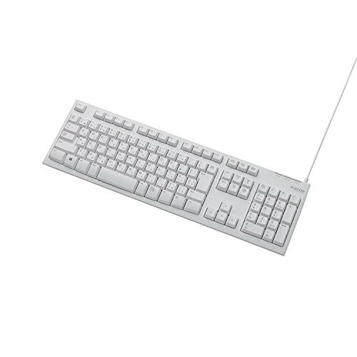 ●USB接続だけでなく、変換コネクタによってPS/2接続もできるスタンダードキーボードです。●入力しやすい、深めのしっかりとしたキータッチです。●最大1000万回のキーストロークに耐える丈夫なキーを採用しています。●誤って水などの液体をキー...