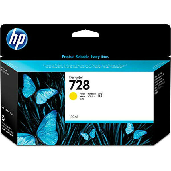 HP製DesignJet T730/T830MFP対応のイエロー色インクカートリッジ。【特徴】●容量は130ml●メーカー純正品【仕様】入数1対応機種HP DesignJet T730 / HP DesignJet T830 MFPカラーイ...