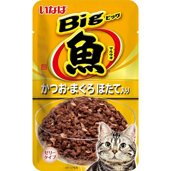タウリンを含む血合い肉をベースに愛猫の喜ぶ素材をトッピング。ゼリーでコーティングしているので出しやすい。保存料・着色料不使用。・原材料：かつお、まぐろ、ほたてエキス、増粘多糖類、調味料(アミノ酸)・保証成分：たんぱく質8.0％以上、脂質0....