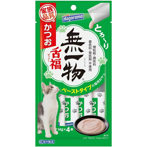 ペーストタイプの猫用おやつ！・かつおと水と米粉だけで作ったシンプルな猫ちゃんのおやつです。余計なものを加えないので、素材の味がいきています。・塩水使用しない凍結方法を採用し、健康に配慮しています。・増粘剤等は使用せず、米粉の配合を調整するこ...