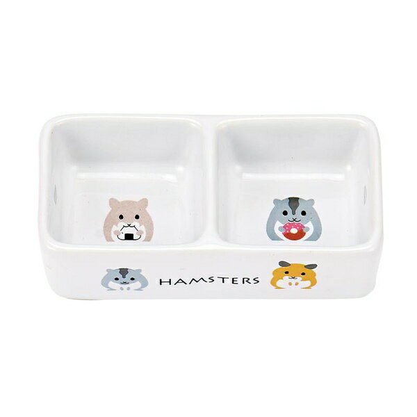 中身を分けて入れられる仕切り付きの食器仕切り付きの食器。フードとスナックを分けたり、ゼリー等水気の多いものにピッタリ！陶土