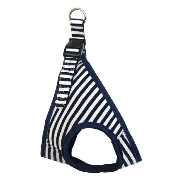 ナイロン生地にストライプ柄を採用したソフト胴輪。小型犬向けハーネスです。【特徴】●首囲340-400mm、胴囲400-470mmの小型犬に対応●ワンちゃんに負担が少ないソフトハーネス【仕様】材質ポリエステル・ナイロンサイズ幅170mm×奥行...