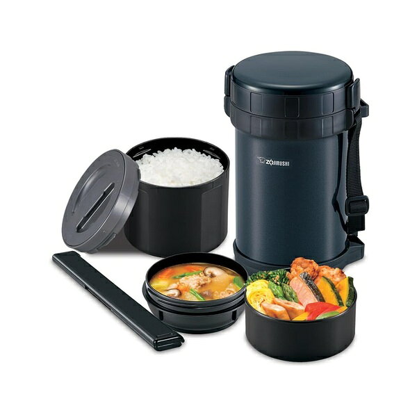 まほうびんパワーで6時間保温し、ごはんはお茶碗約4杯分の大容量ランチジャー。【特徴】●Ag+抗菌加工内容器で菌の発生を抑制●クリンベル加工内容器と内面フッ素コートで汚れがつきにくく洗いやすい●本体は丸洗い可能●ごはん容器とスープ容器は電子レ...