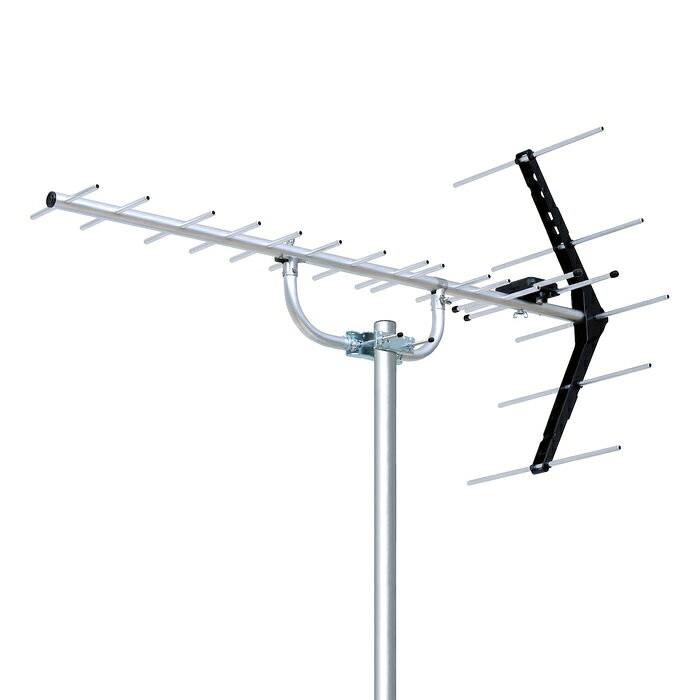 地上デジタル放送用のUHF 13〜52ch対応14素子アンテナ。中電界エリア用で、水平/垂直偏波に対応。【特徴】●受信チャンネル13〜52ch(受信周波数470〜710MHz)のオールチャンネル対応●出力インピーダンス75Ω(F形)●動作利...