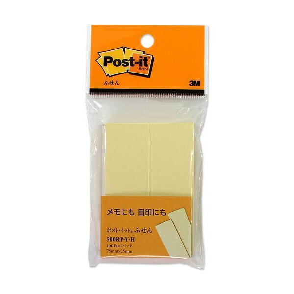 古紙100%の再生紙を使用した通常粘着ふせん。くり返し貼ったりはがしたりできます。【セット内容】●粘着ふせん × 3個●1個の入数：100枚×2パッド【特徴】●水分散性粘着剤を採用している●75mm×25mmのスタンダードサイズ【仕様】材質...